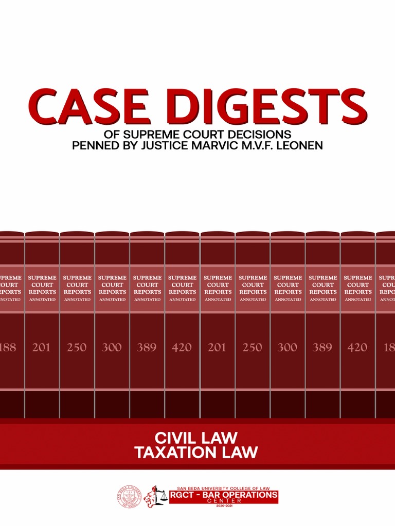 San Beda Chair Cases (2021) - 04. Taxation Law | PDF | Value Added Tax | Taxes