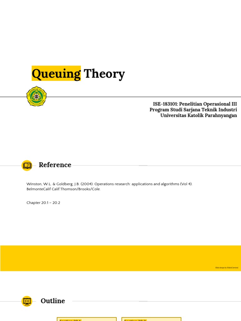 Week 8 - Queuing Theory PDF | PDF | Poisson Distribution | Teaching Mathematics