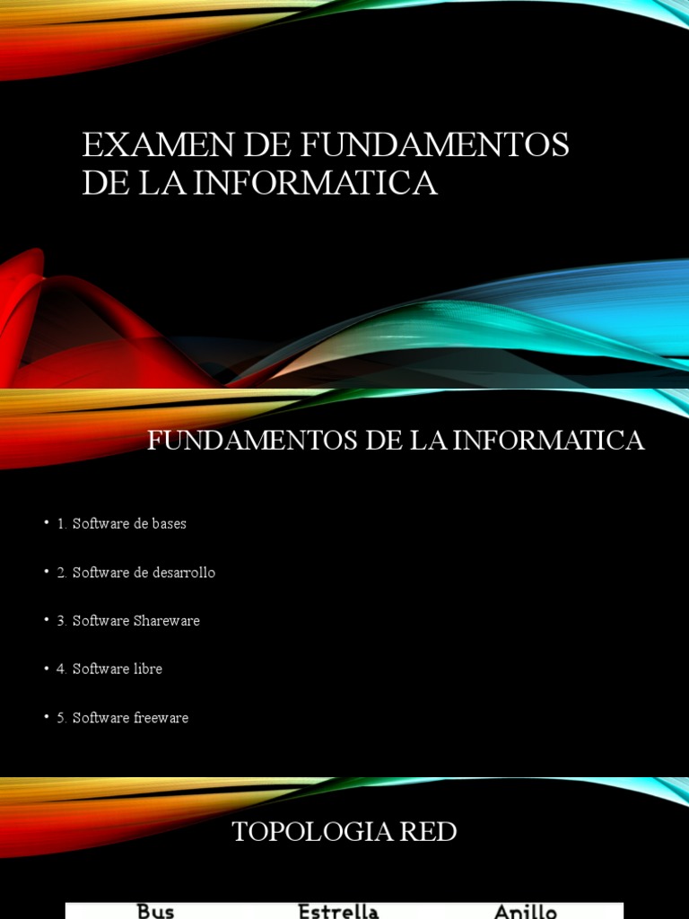 Examen de Fundamentos de La Informatica | PDF