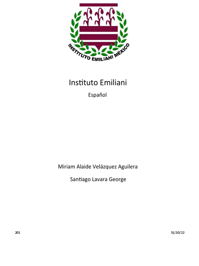 Instituto Emiliani: Español | PDF