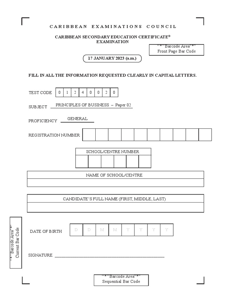TST CSECPobg 01240020 January2023 PDF | PDF | Barcode | Marketing