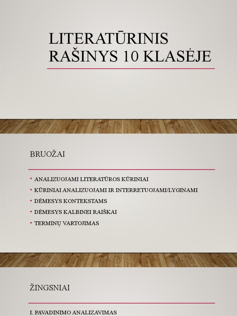 Literaturinis Rasinys | PDF