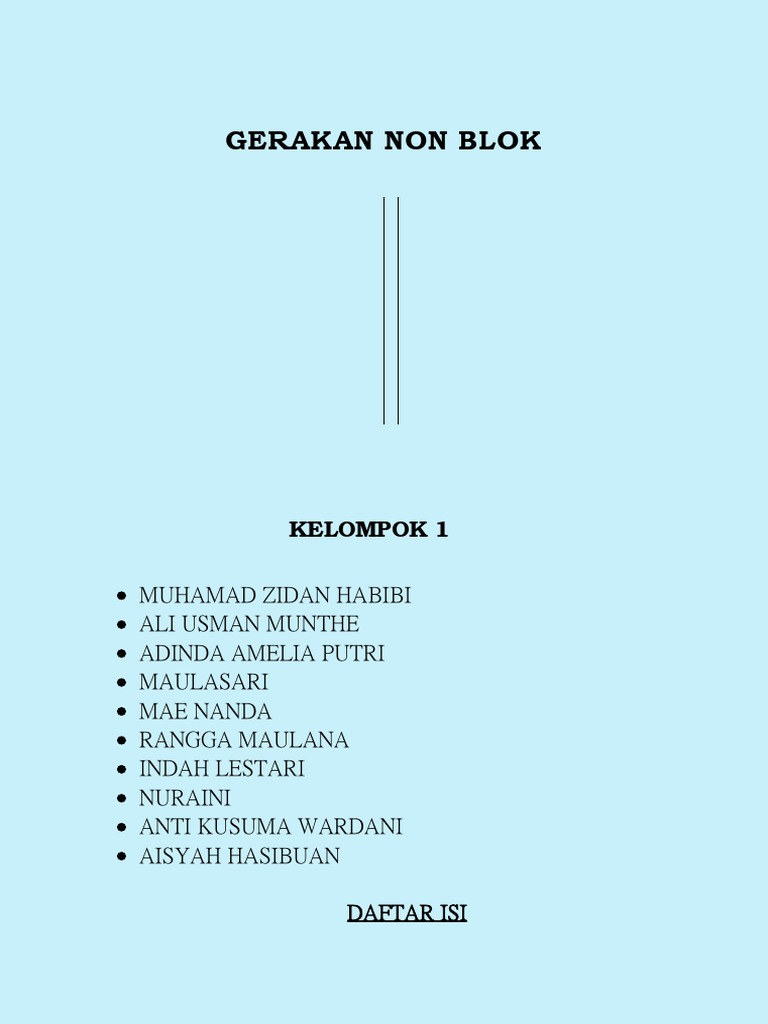 Gerakan Non Blok | PDF | Politik | Ilmu Sosial