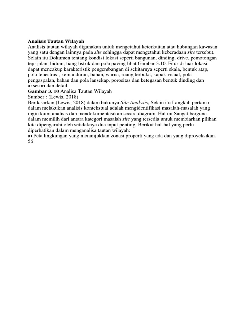 Analisis Tautan Wilayah | PDF