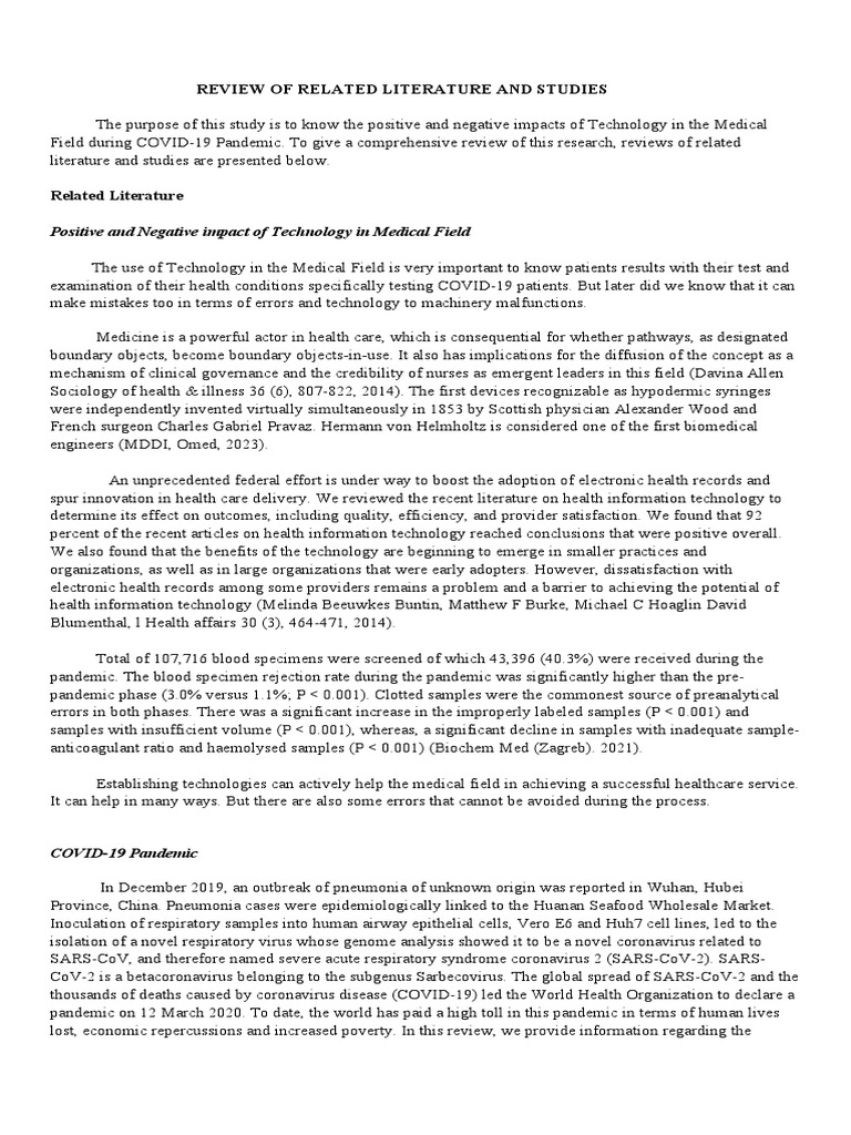 Positive and Negative Impact of Technology in Medical Field | Download ...
