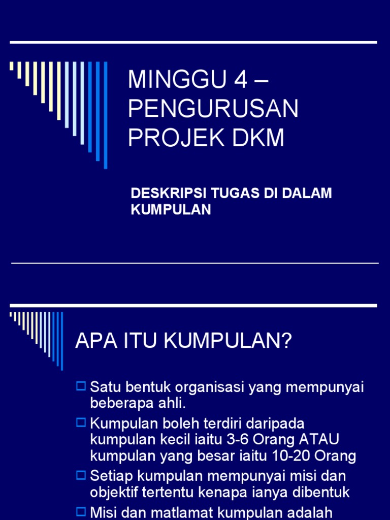 Minggu 4 - Pengurusan Projek DKM | PDF