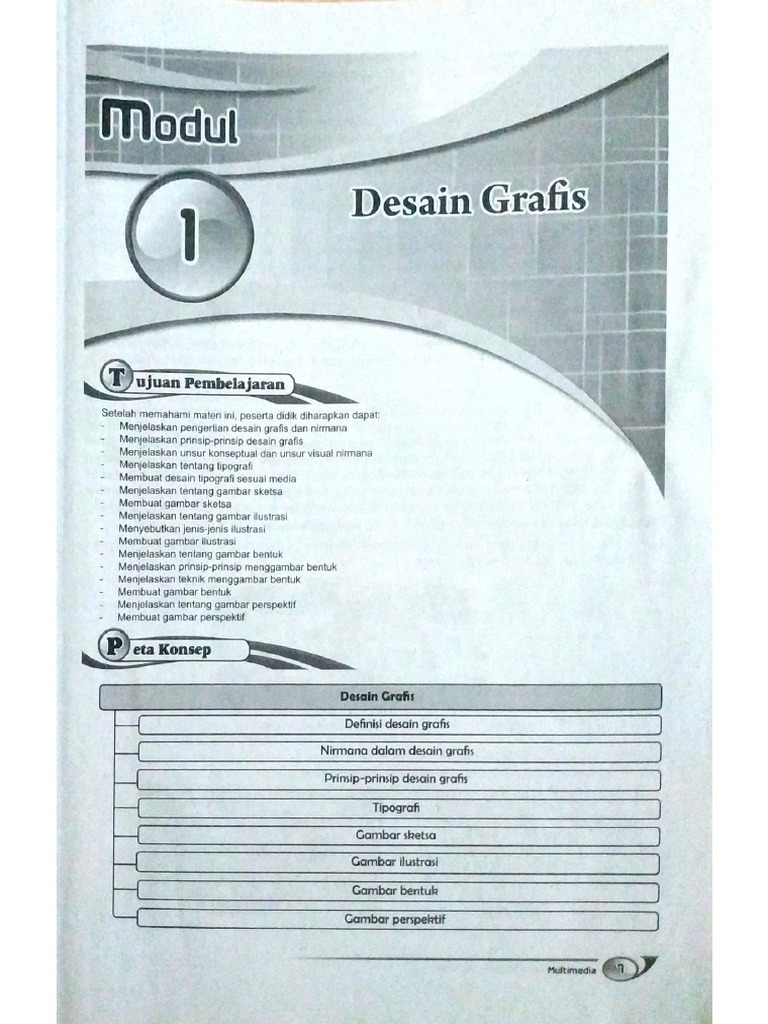 Modul 1 Kelas XI Desain Grafis PDF | PDF