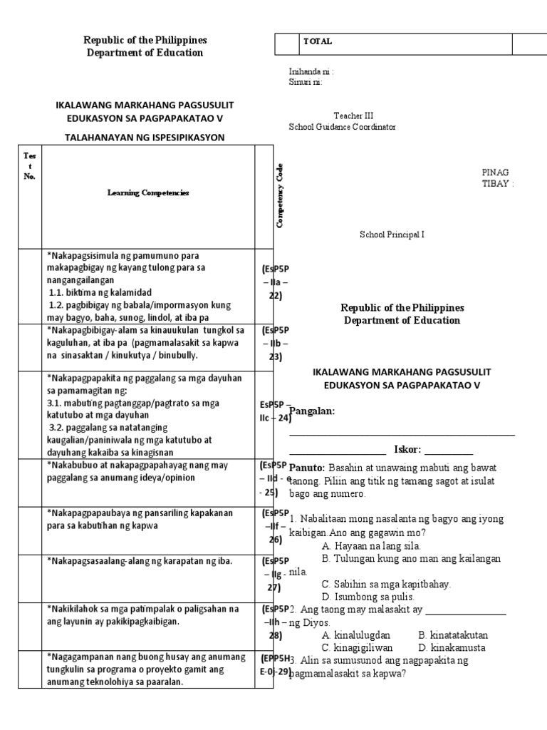 Q2 - Esp 5 - 2022-2023 | PDF