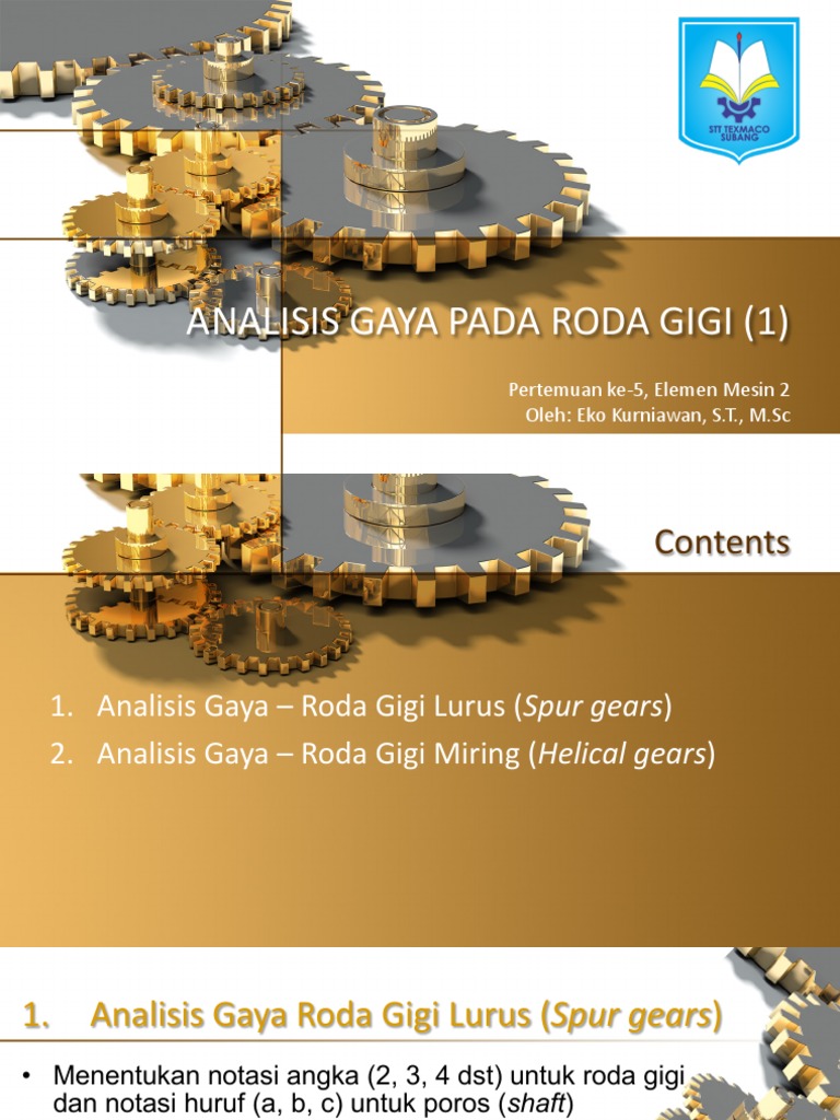 Materi 5_Analisis Gaya Pada Roda Gigi | PDF