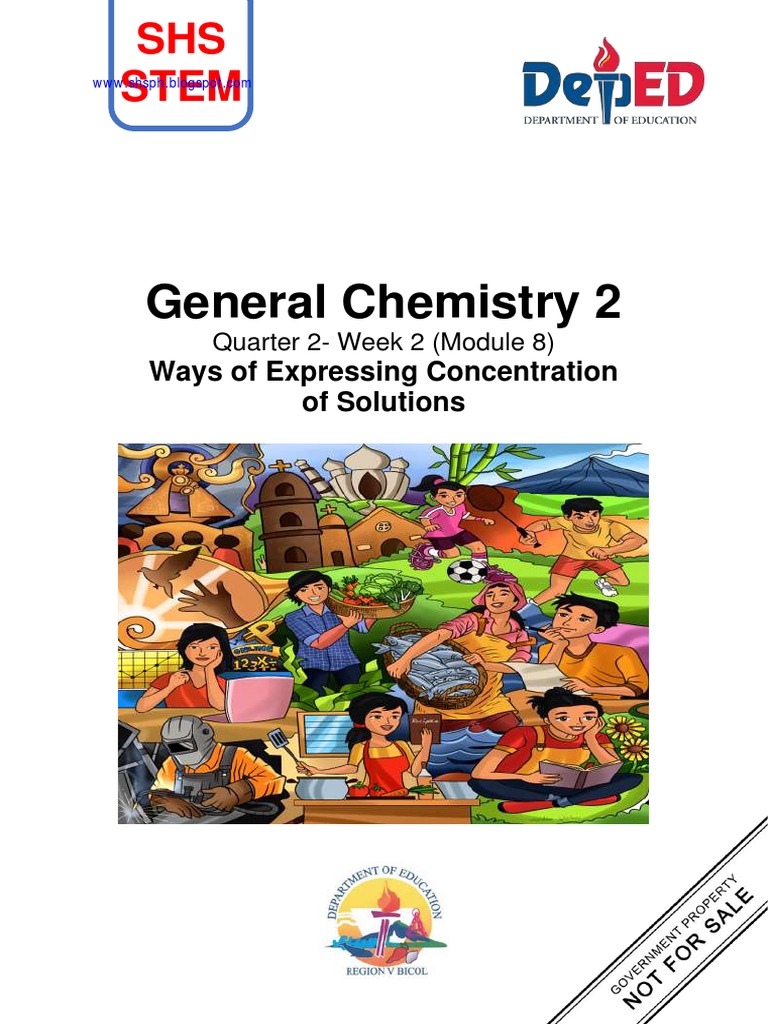 Gen Chem 2 Q2 Module 8 PDF | PDF | Mole (Unit) | Concentration