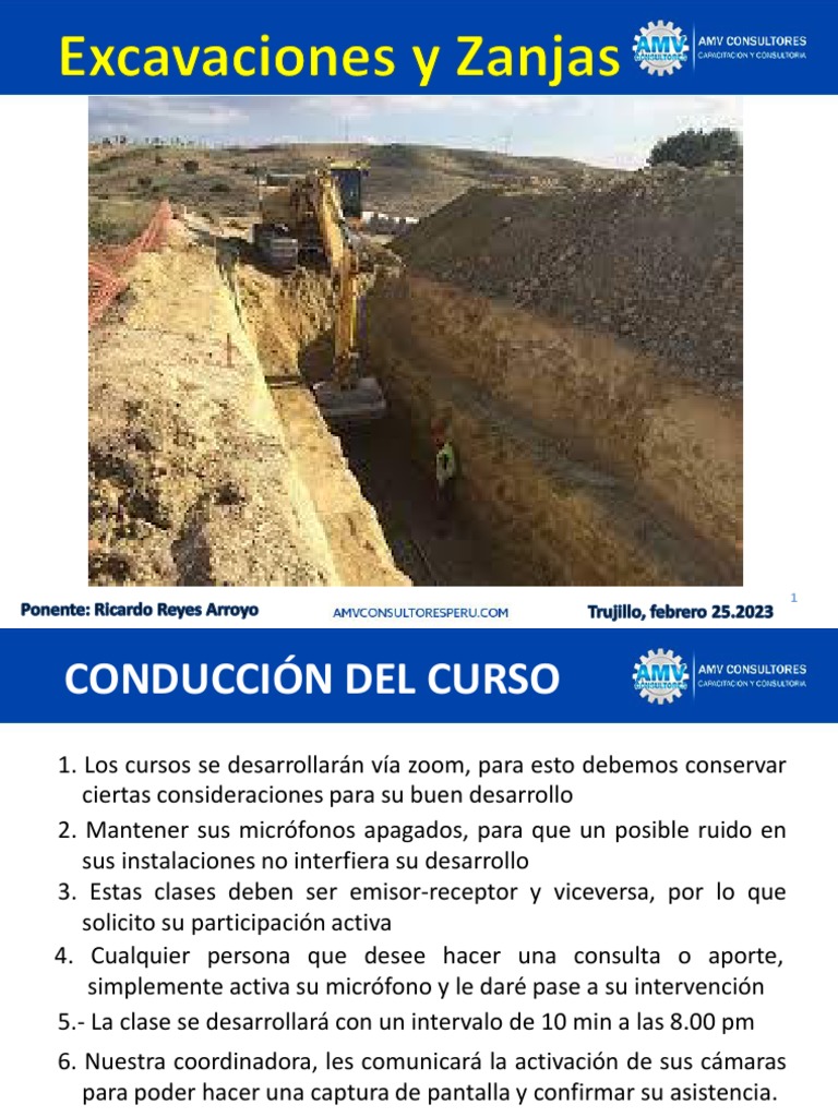 Exacavaciones y Zanjas PDF | PDF | Suelo | Agua