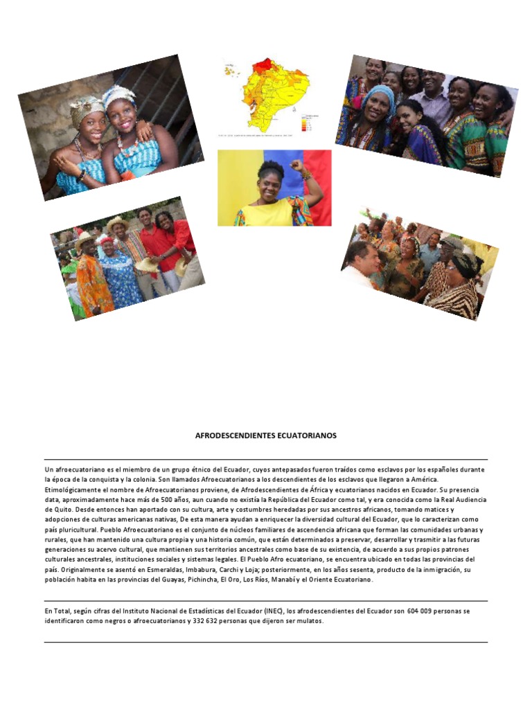 Afrodescendientes Ecuatorianos PDF | PDF | Ecuador