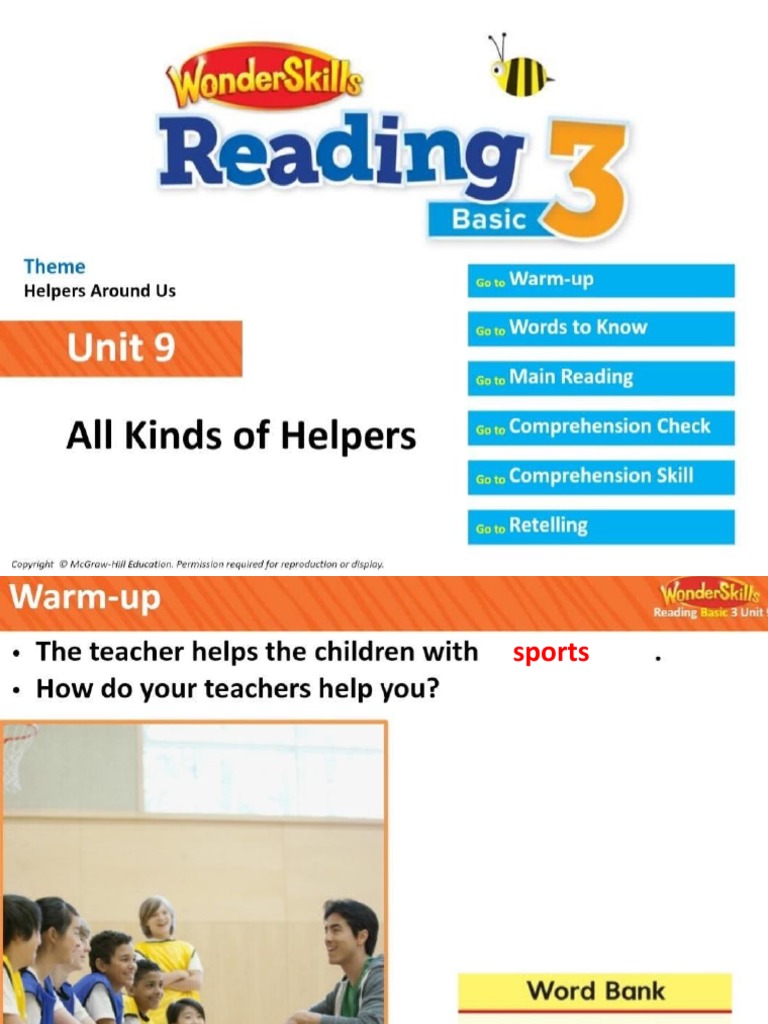 Basic 3 Unit 9 All Kinds of Helpers | PDF
