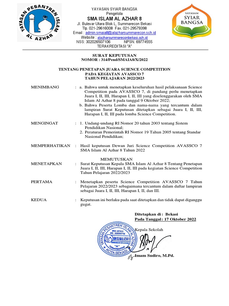 314 SK Juara Science Competition | PDF