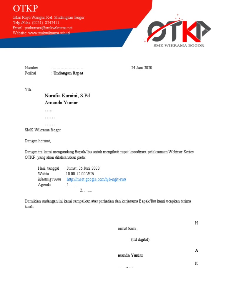 INVITATION LETTER.docx | PDF