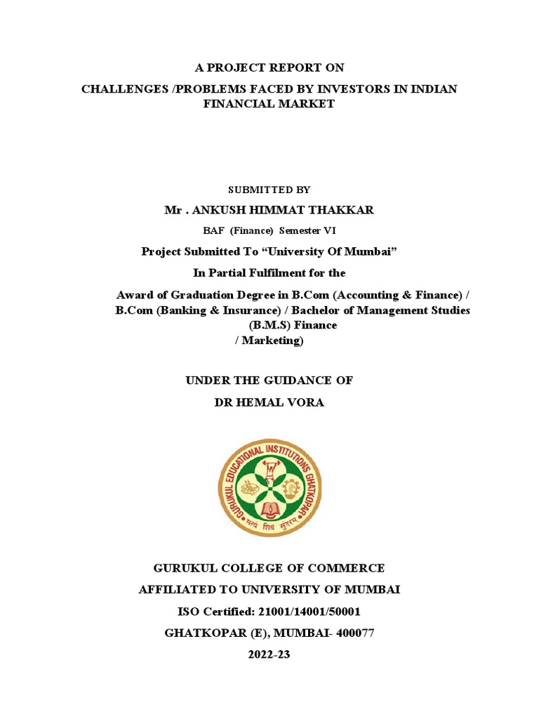 Ankush 3 | PDF | Financial Markets | Money Market