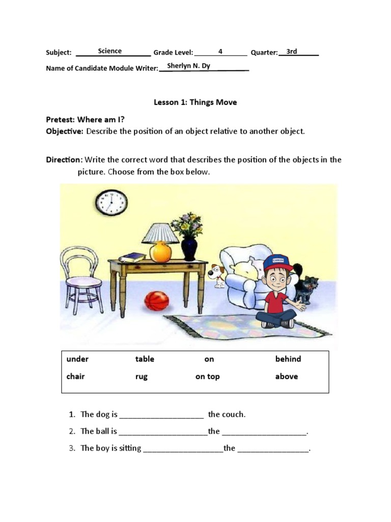 Sample Module Grade 3 Science | PDF