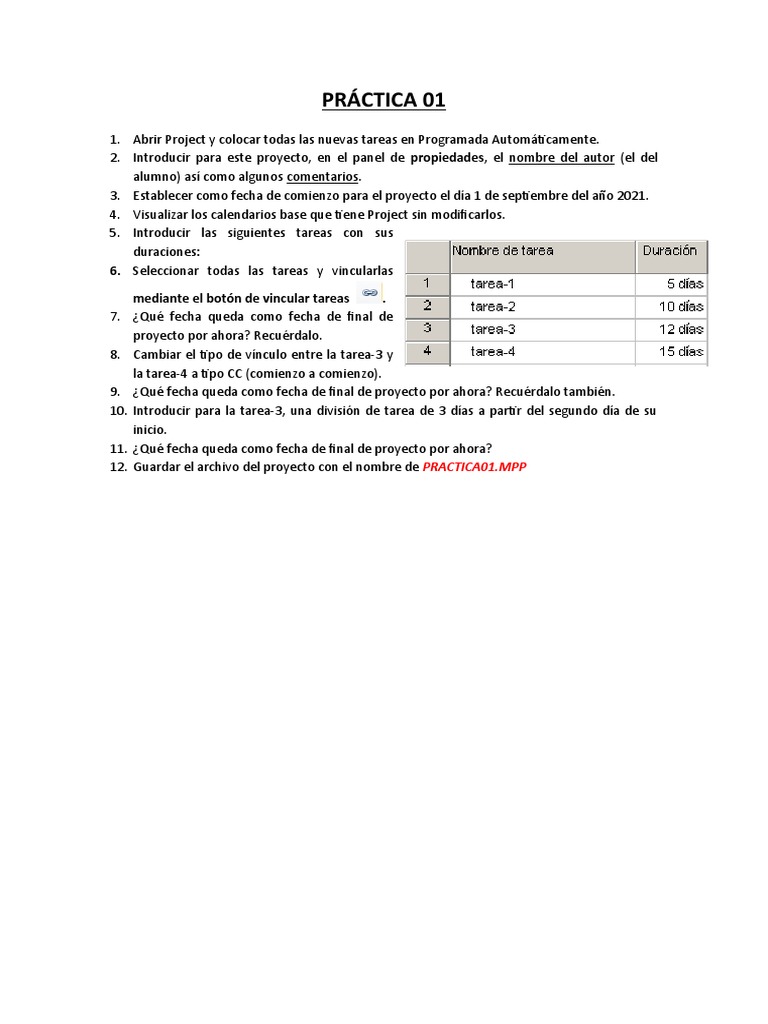 1.08 - Ejercicio de Aplicación I | PDF | Calendario