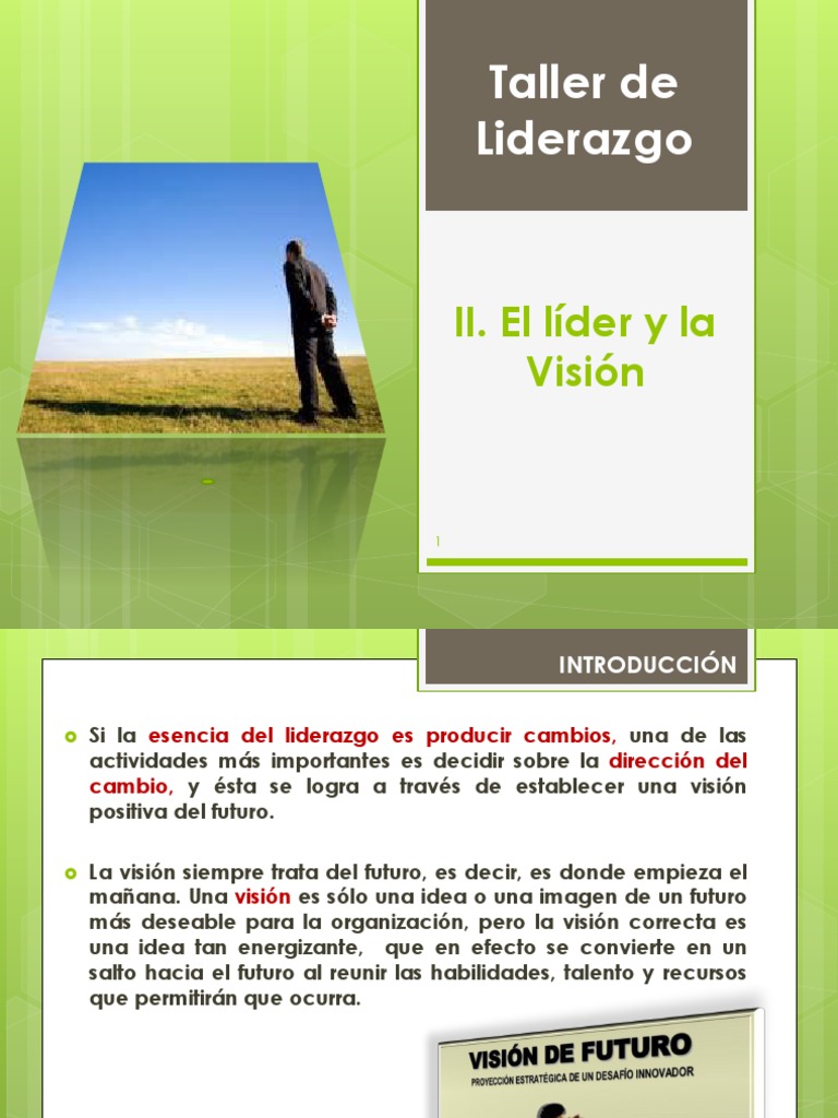 T1d - El Líder y La Visión | PDF | Liderazgo