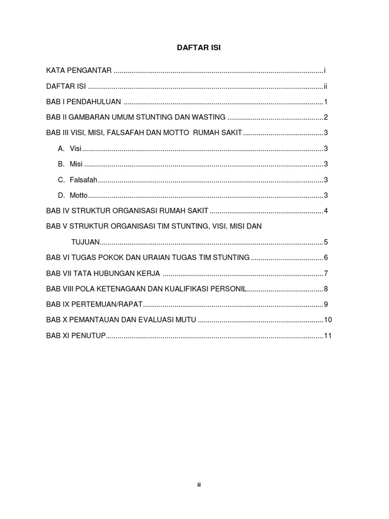 Program Kerja Tim Stunting | PDF