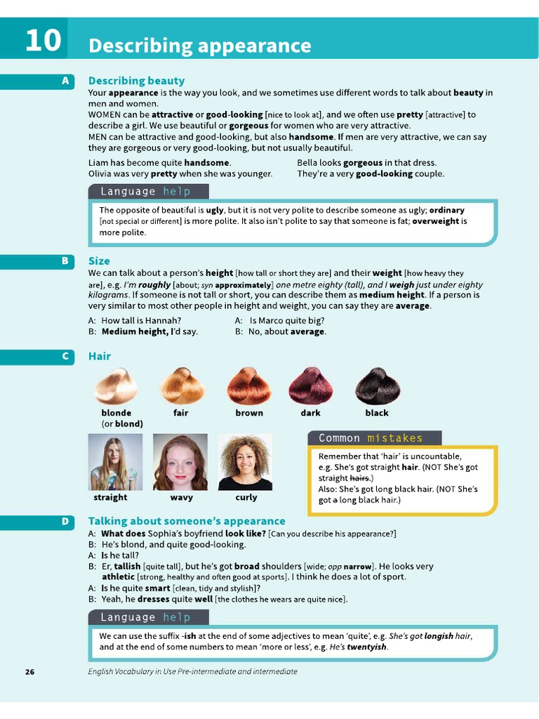 Describing People PDF | PDF