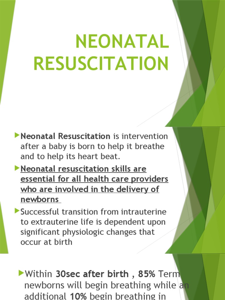 Essential Neonatal Resuscitation Guide | PDF | Self-Improvement | Wellness
