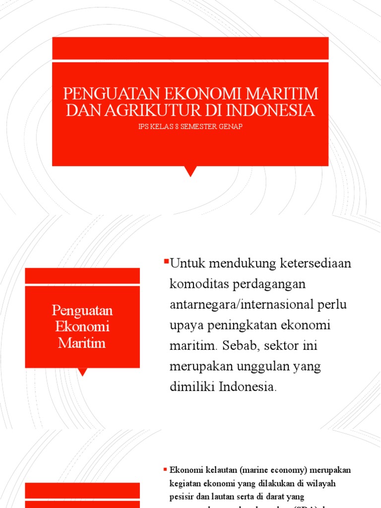 Penguatan Ekonomi Maritim Dan Agrikutur Di Indonesia | PDF | Ilmu Sosial | Perjalanan