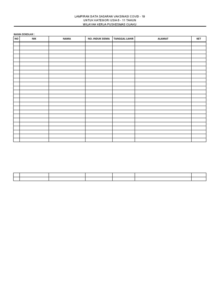 Lampiran Data U 11 - 11 | PDF