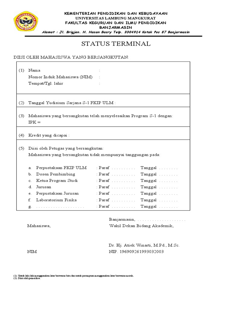 Status Terminal | PDF