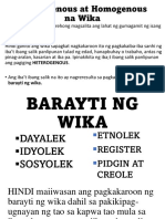 Idyolek, Sosyolek, Dayalek | PDF