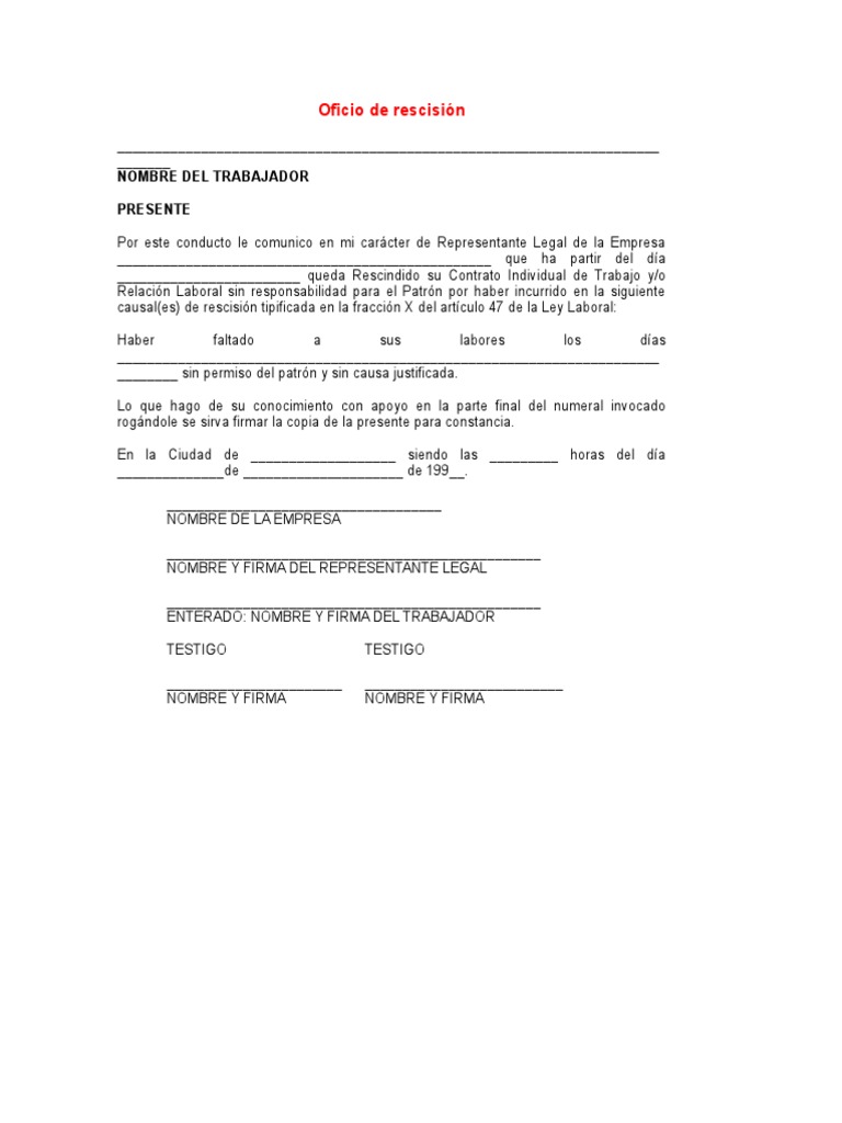 OFICIO DE RECICION | PDF