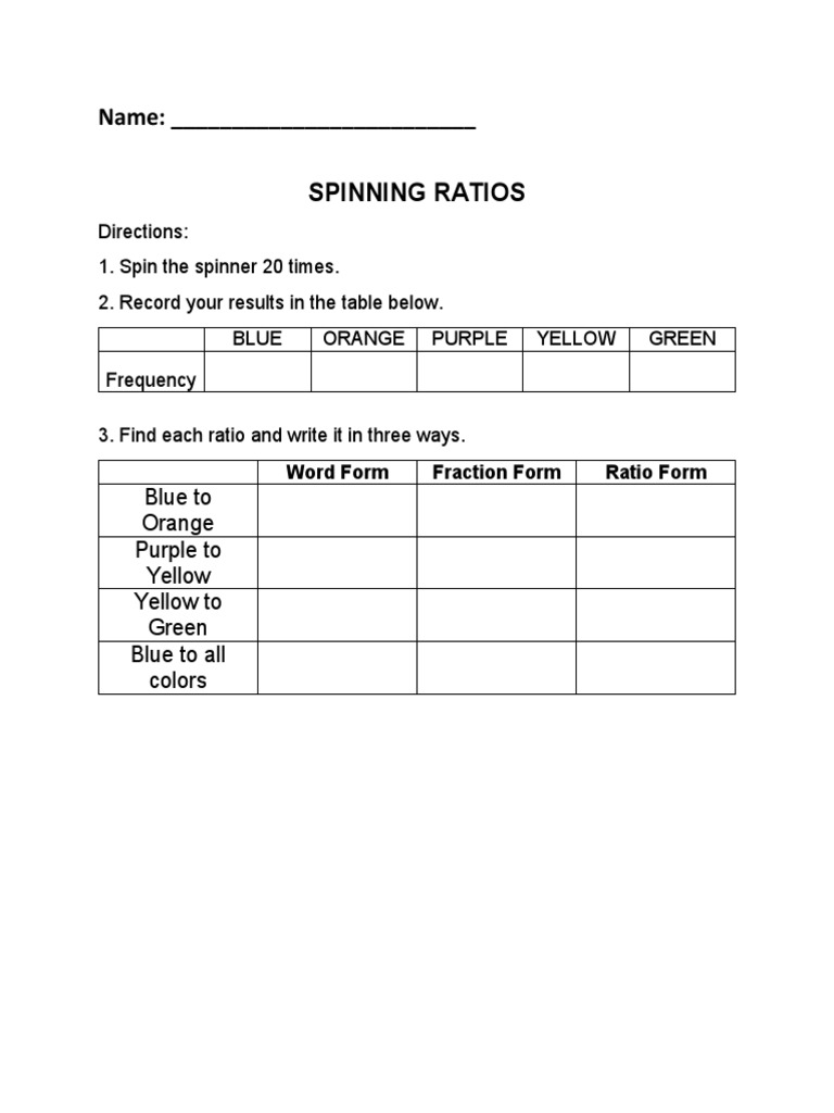 Spinning Ratio | PDF