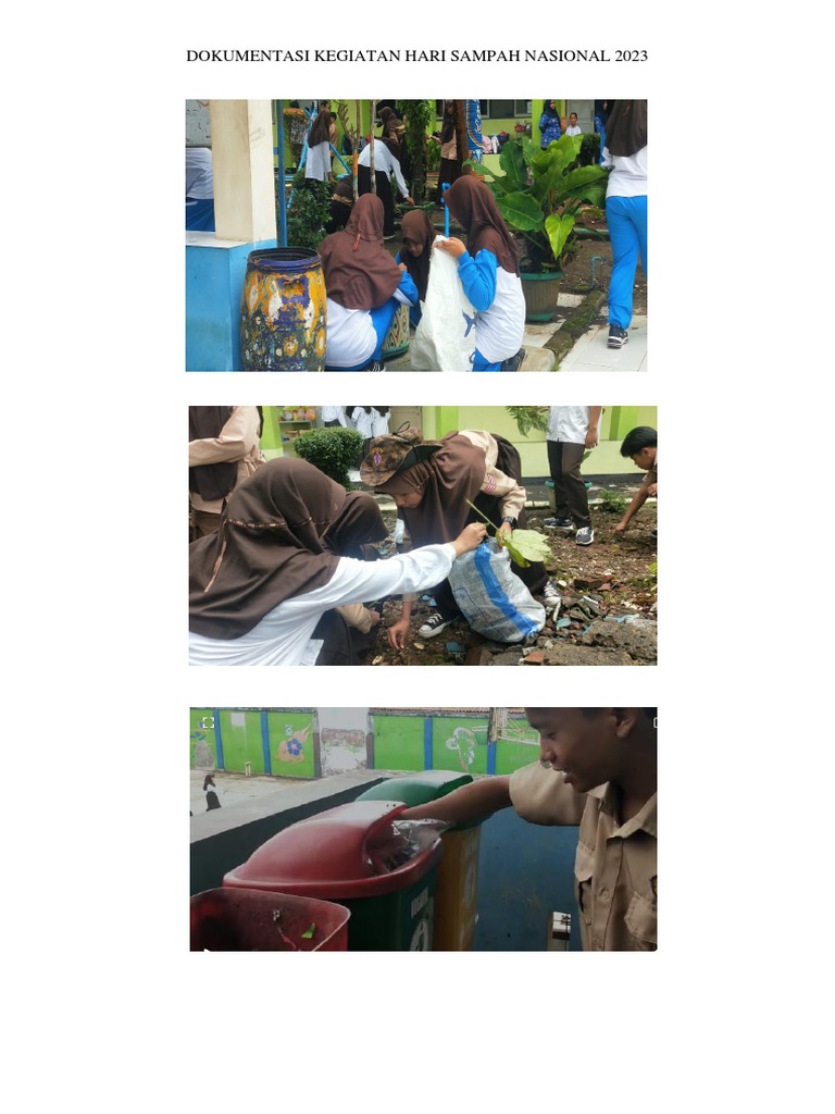 Dokumentasi Kegiatan Hari Sampah Nasional 2023 | PDF