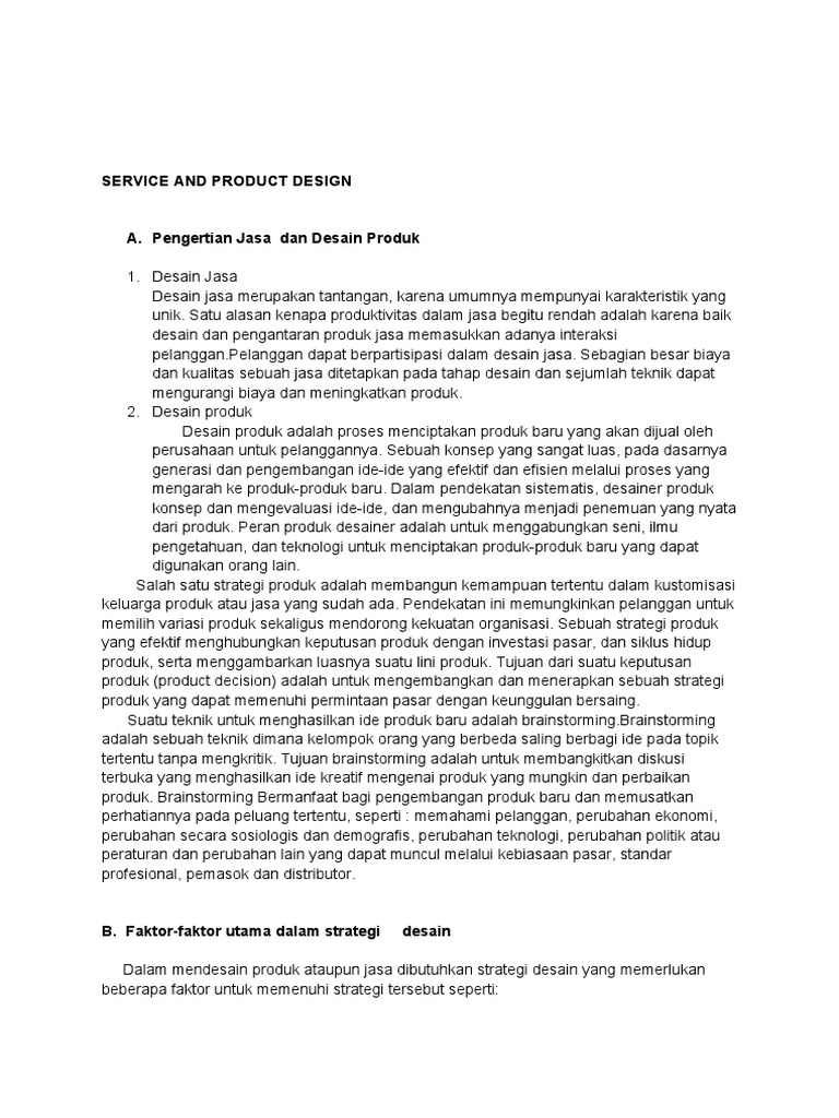 Tugas Manajemen Operasional | PDF