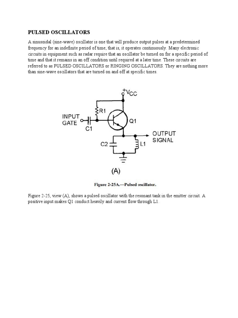 Pulsed Oscillators: How They Work | PDF