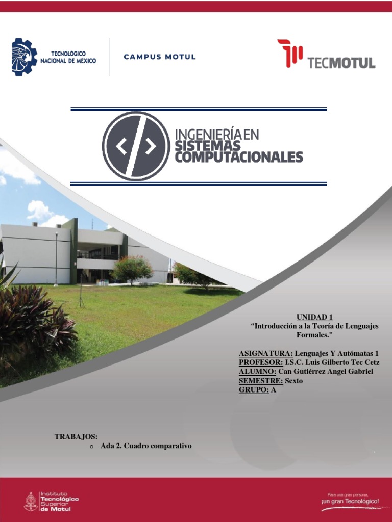 Cuadro Comparativo de Lenguajes Informativos | PDF | Lenguaje de ...