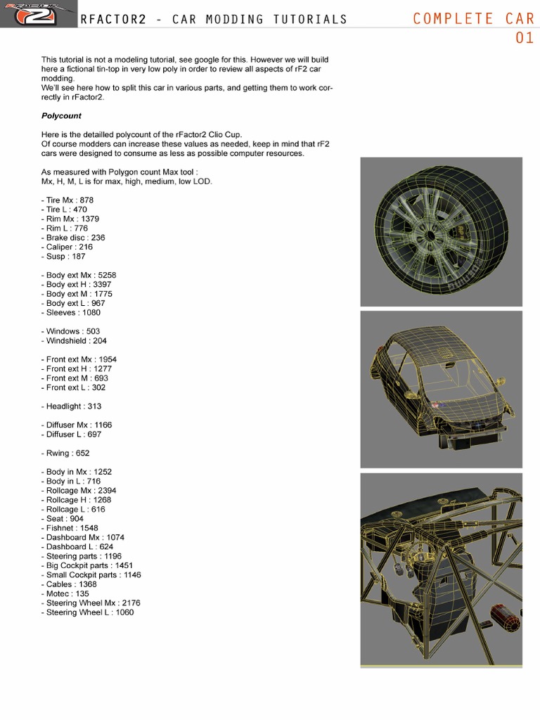 rF2 Car Modding Complete | PDF