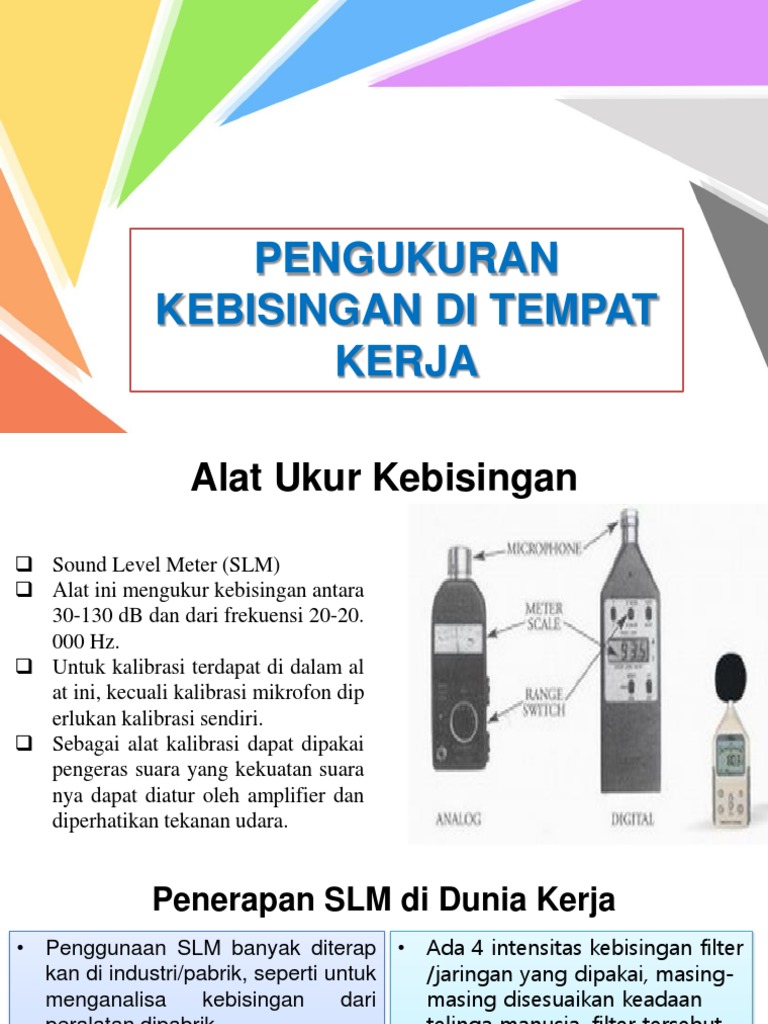 Sesi 3 Pengukuran Kebisingan Di Tempat Kerja | PDF