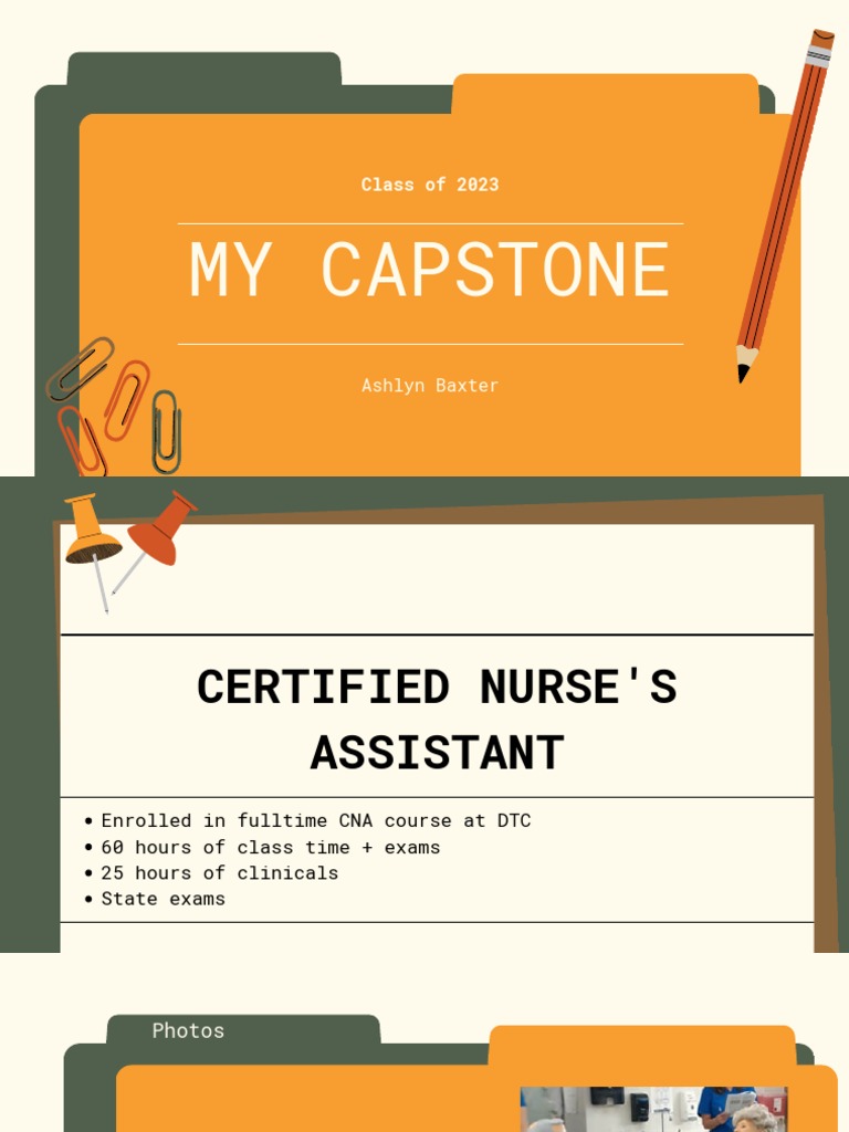 CNA Capstone: Journey and Future Goals | PDF