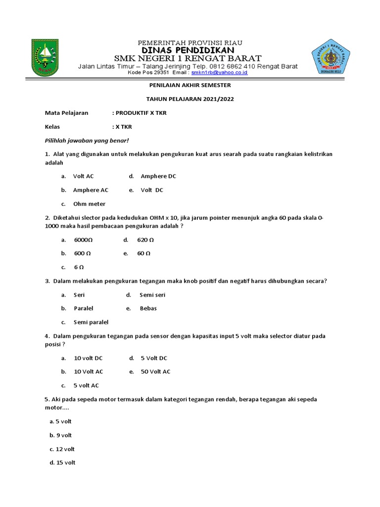 soal TDO - pdto | PDF