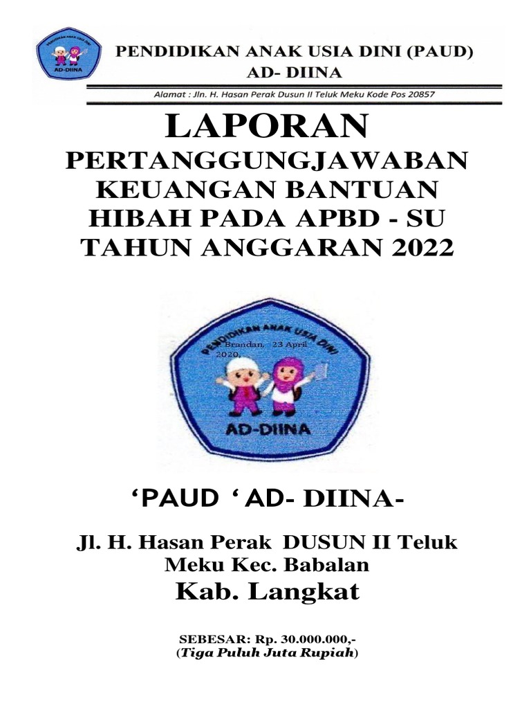 Contoh LPJ Apbd 2022 PDF | PDF