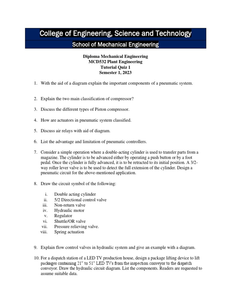 Tutorial Quiz 1 | PDF