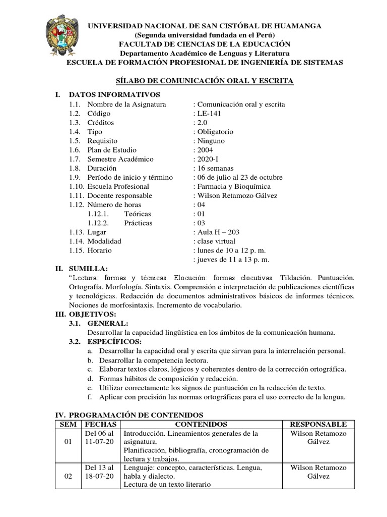 Comunicación Oral y Escrita PDF | PDF | Evaluación | Ciencia cognitiva