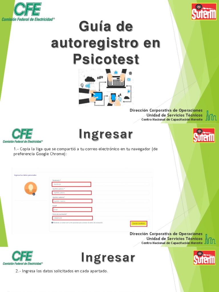 Guia Autoregistro Psicotest. | PDF | Informática