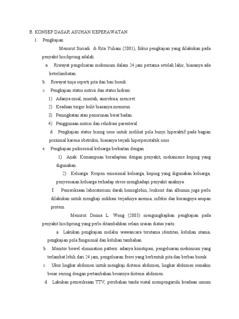 Asuhan Keperawatan Penyakit Hirschsprung | PDF | Pengembangan Diri | Sains & Matematika