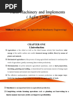 Introduction To Agricultural Machines | PDF | Agricultural Machinery ...