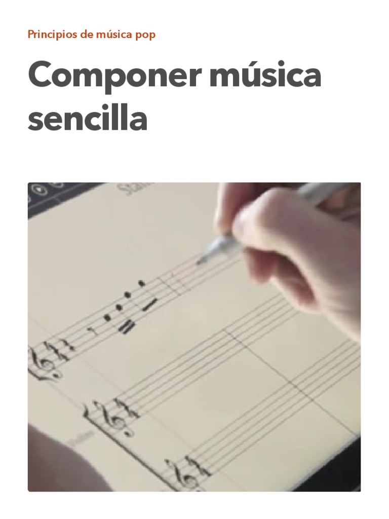 Componer música sencilla | PDF | Acorde (Música) | Escala (música)