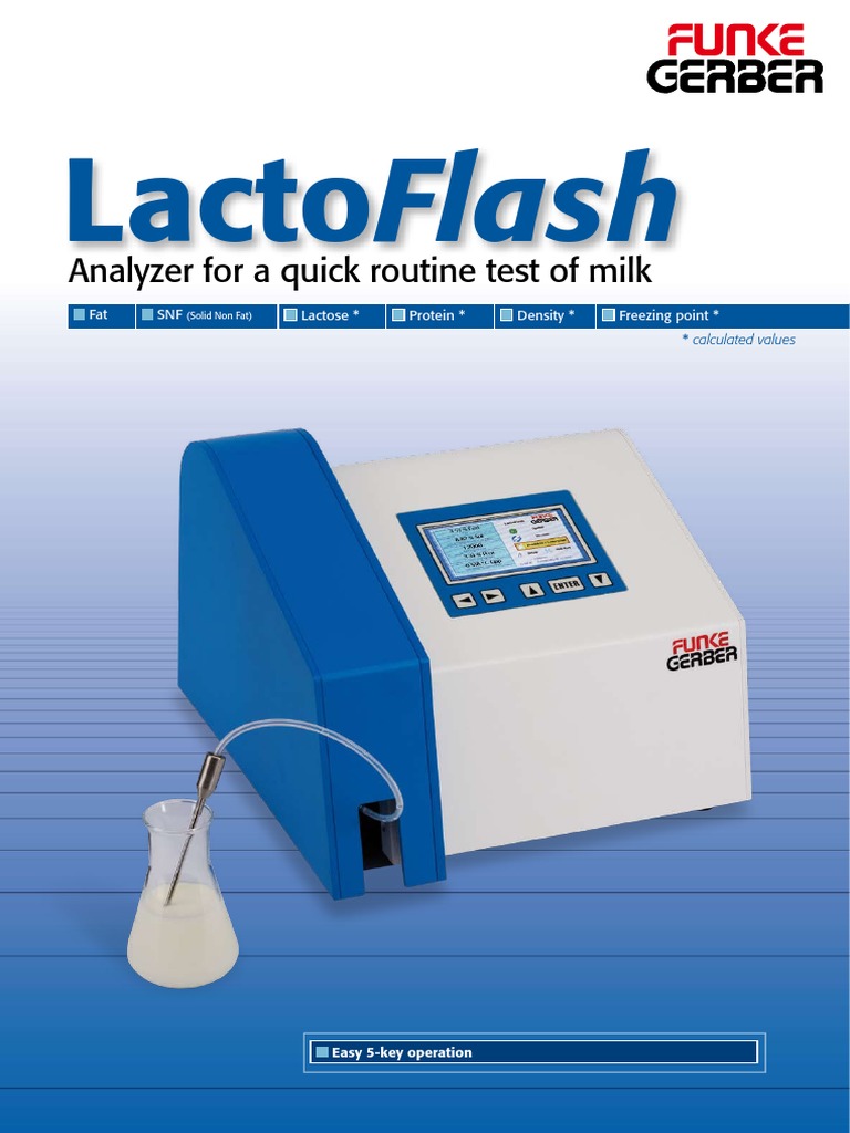 FunkeGerber Flyer LactoFlash Englisch Screen | PDF | Calibration | Metrology