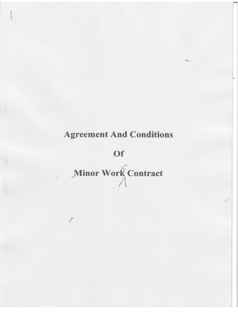 PAM 2006 - Minor Works Contract | PDF