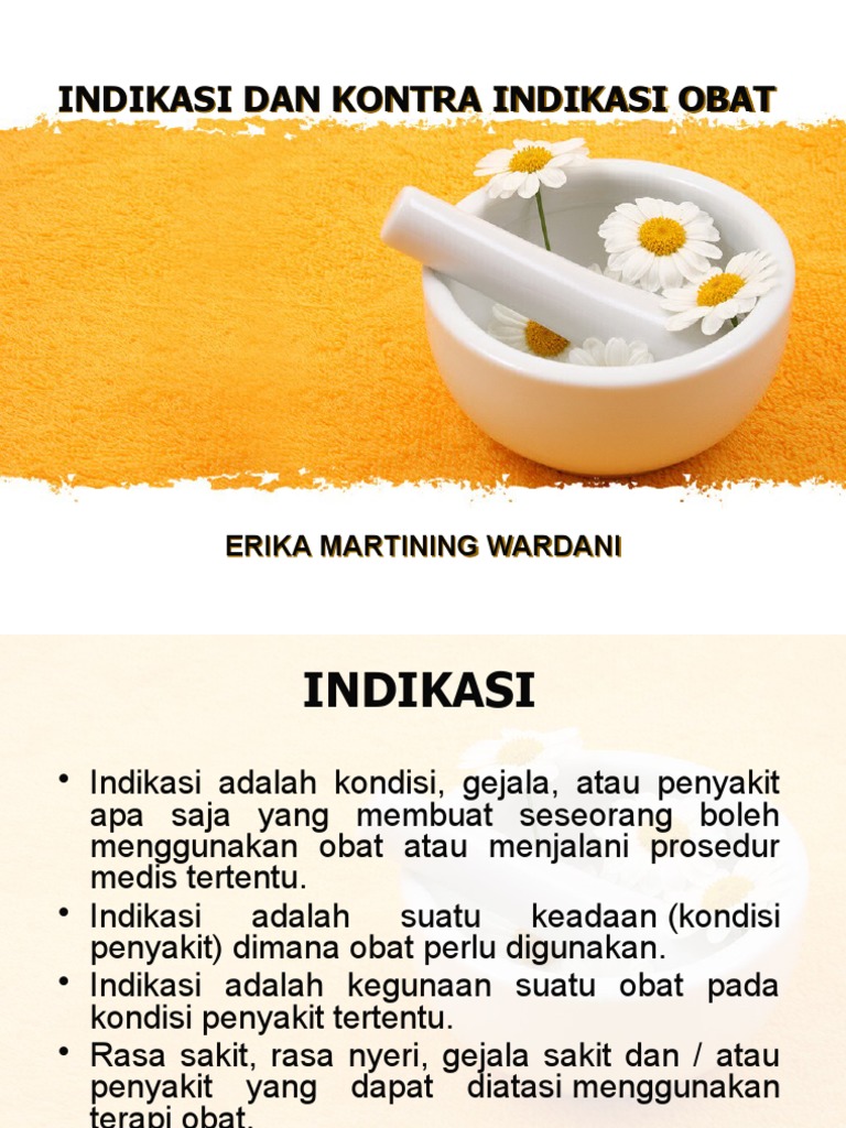 2023 - Indikasi Dan Kontra Indikasi Obat | PDF